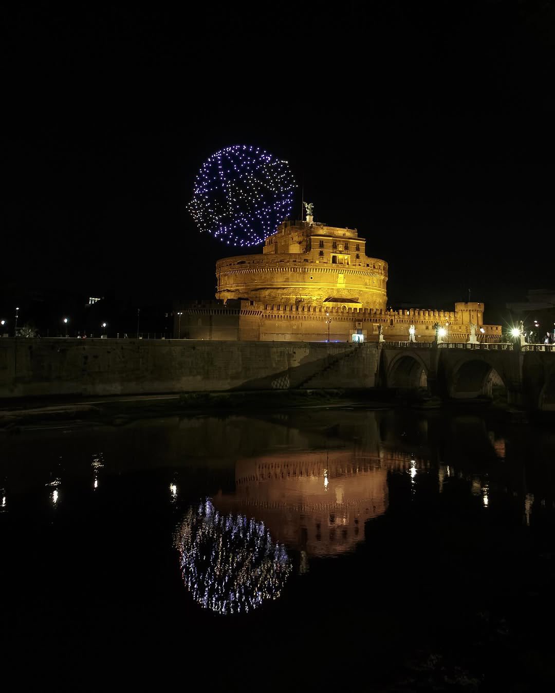 Superman Drone Show Illuminates the Skies Over Rome