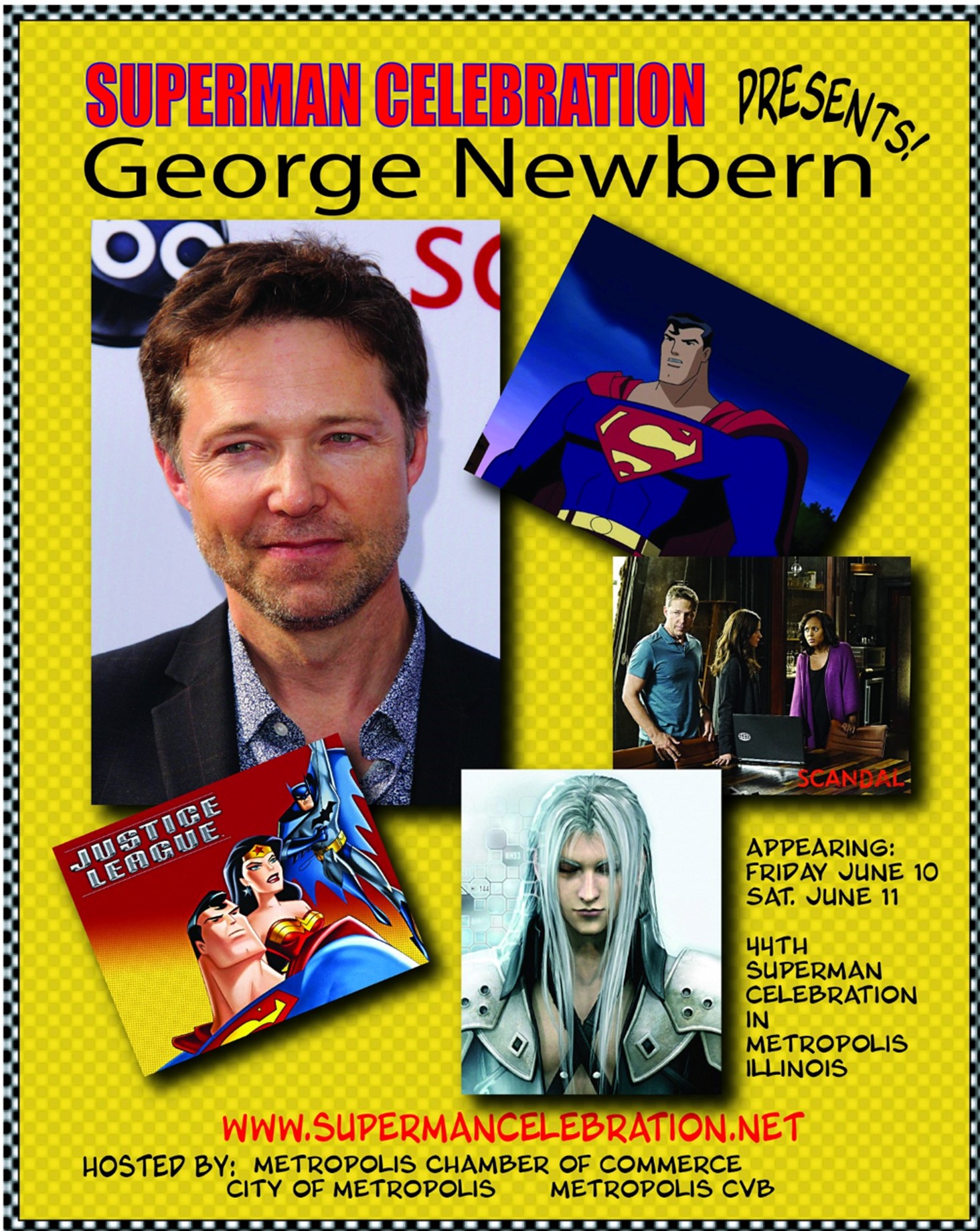 George Newbern Attending Superman Celebration