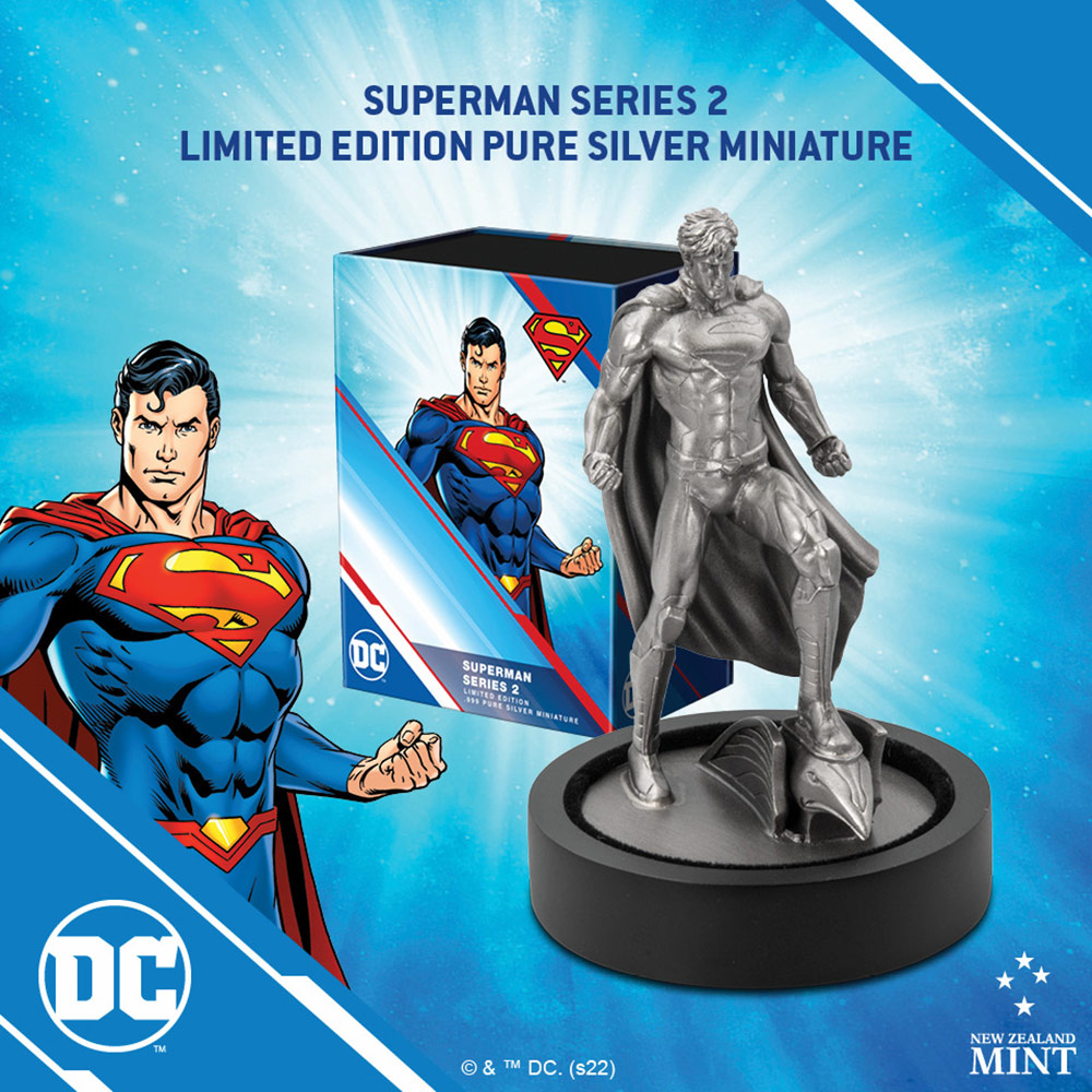 New Zealand Mint Announces Superman Silver Miniature Collectible