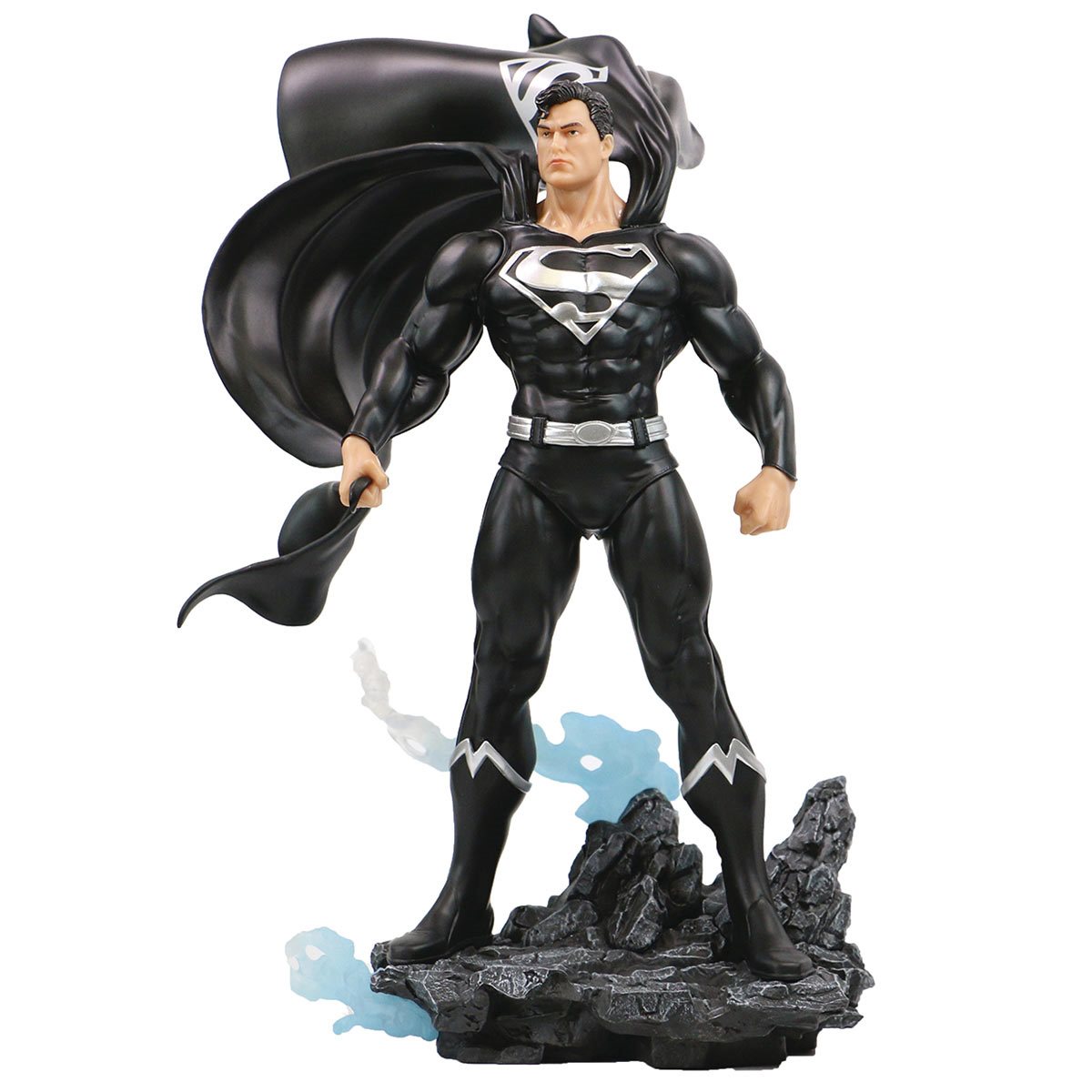 Pre-Order DC Heroes Superman Black and Silver Version 1:8 Scale Statue