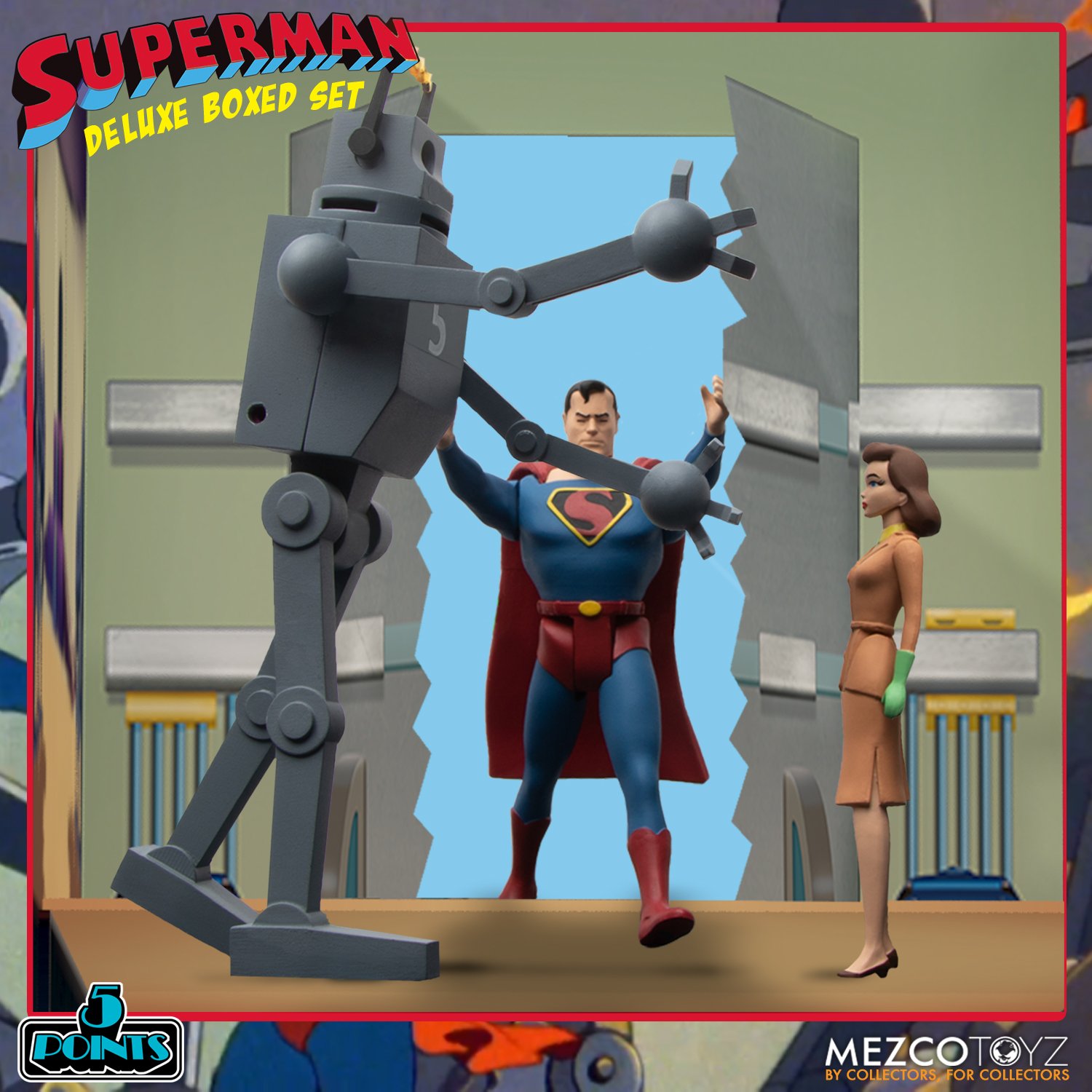 Mezco Toyz Unveils "Superman - The Mechanical Monsters: Deluxe Boxed Set"